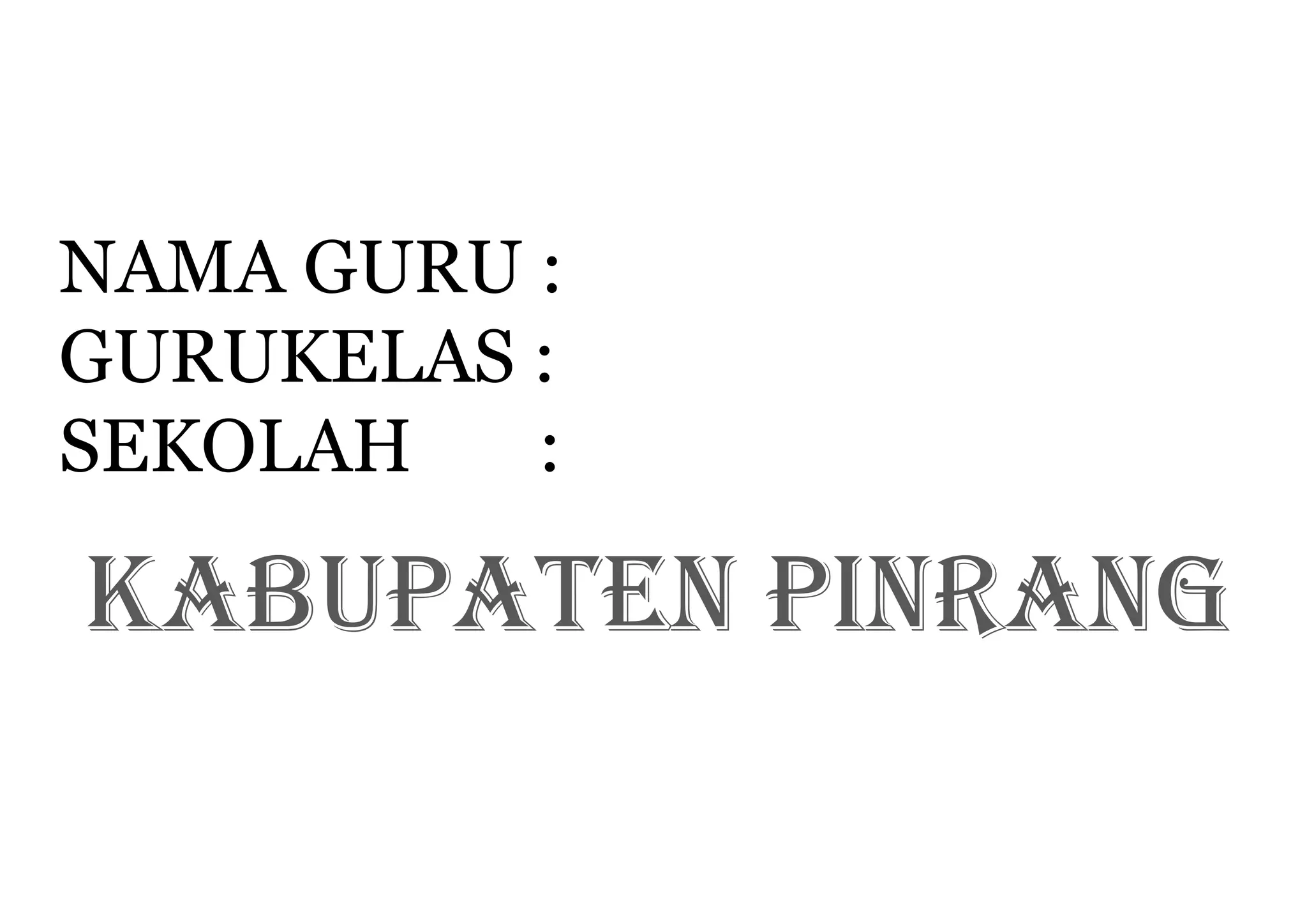 Lembar Kerja Asesmen Awal Pas.p untuk guru smp ptx | PPTX