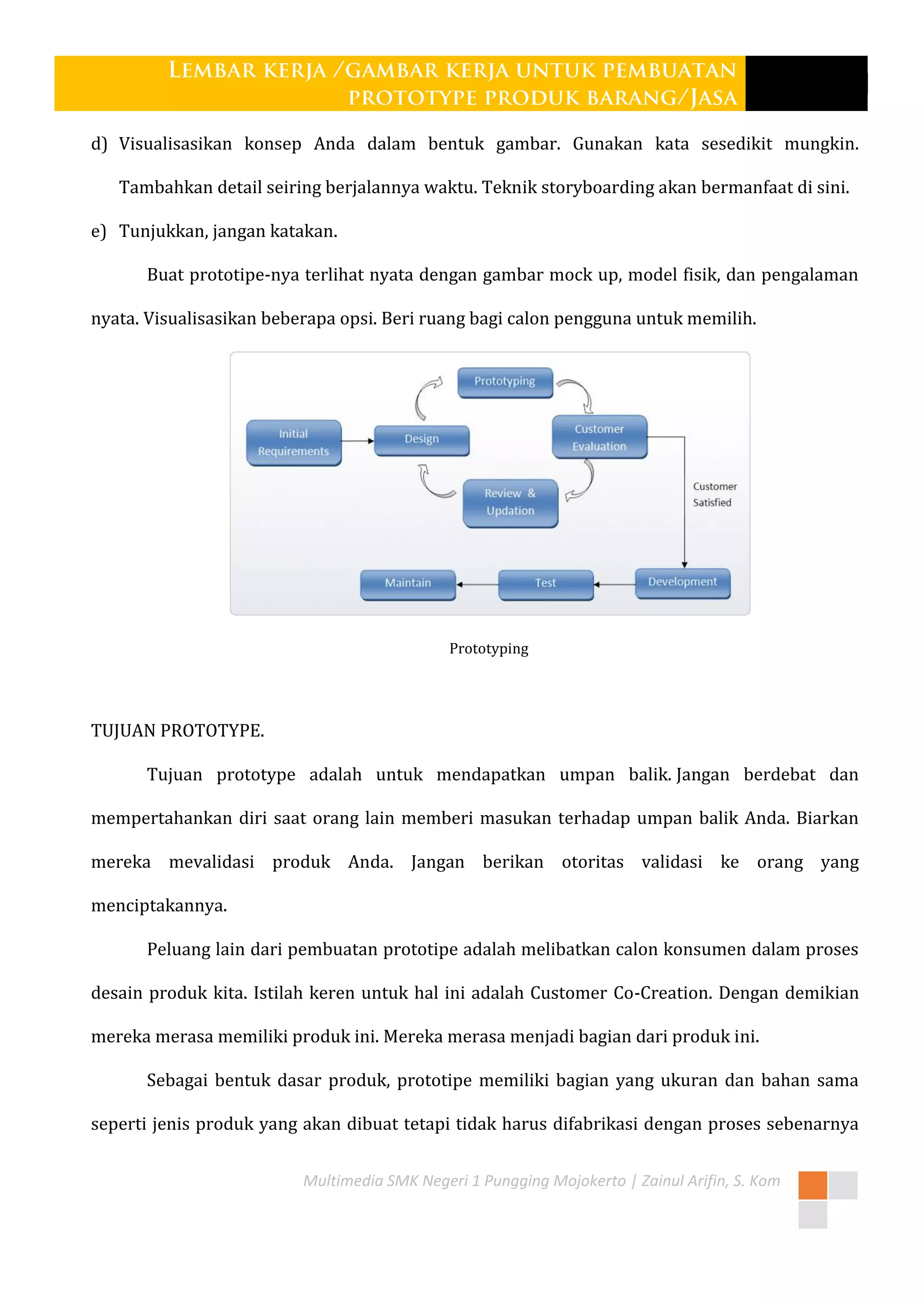 PRODUK KREATIF DAN KEWIRAUSAHAAN Lembar kerja gambar kerja untuk ...
