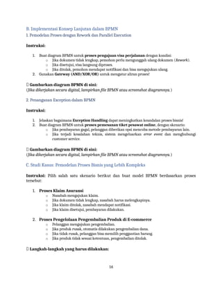 Lembar Kerja Mahasiswa Fundamentals of Business Process Management | DOCX
