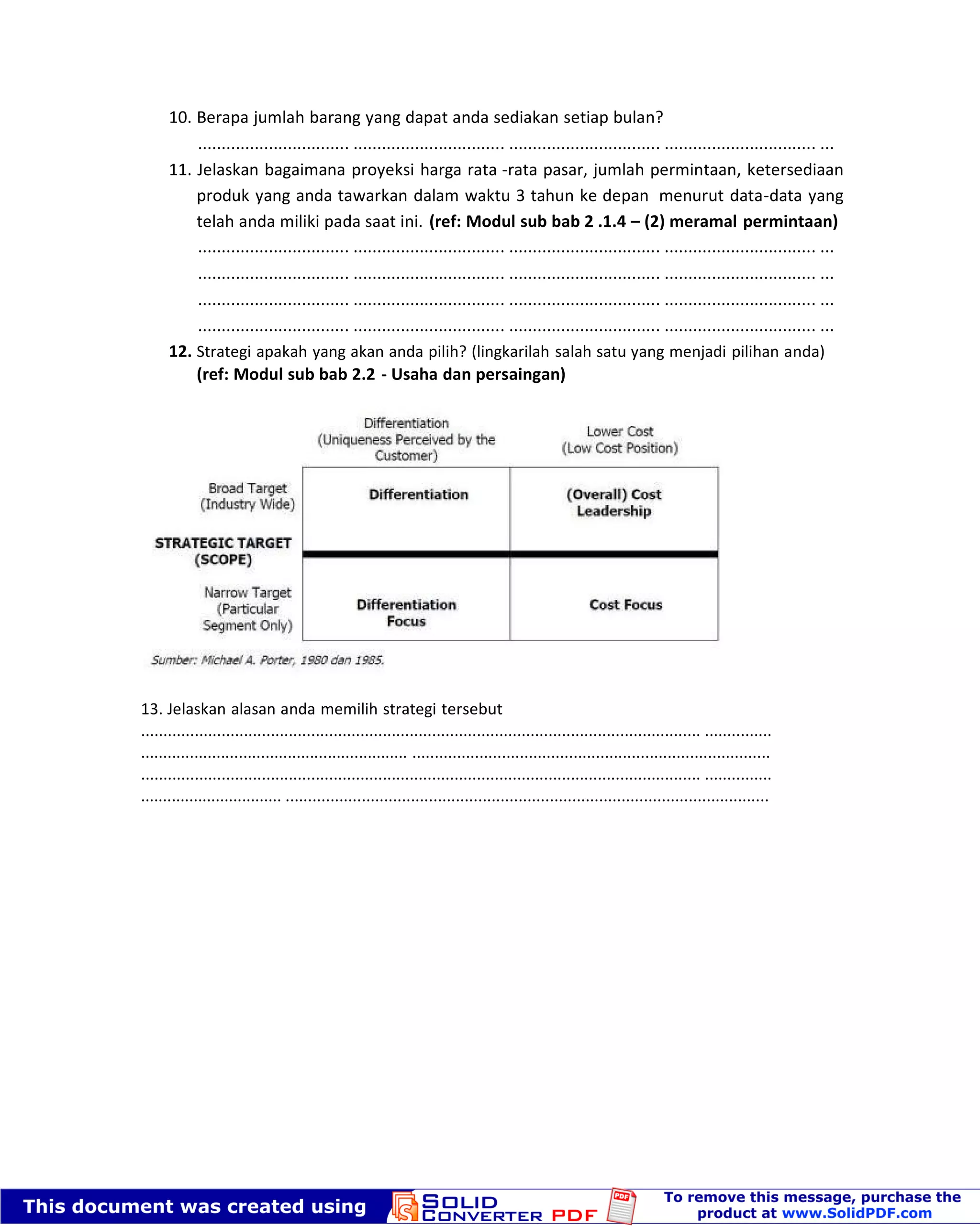 Lembar kerja modul | PDF