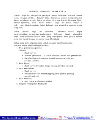 Lembar kerja modul | PDF