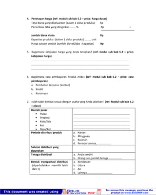 Lembar kerja modul | DOC
