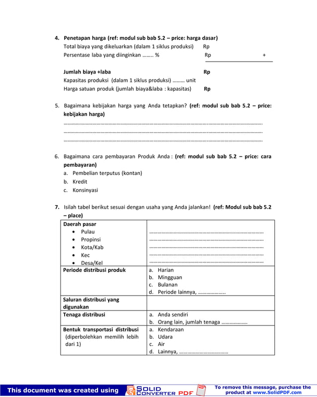 Lembar kerja modul | PDF