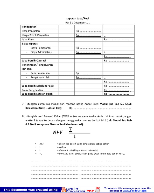 Lembar kerja modul | PDF