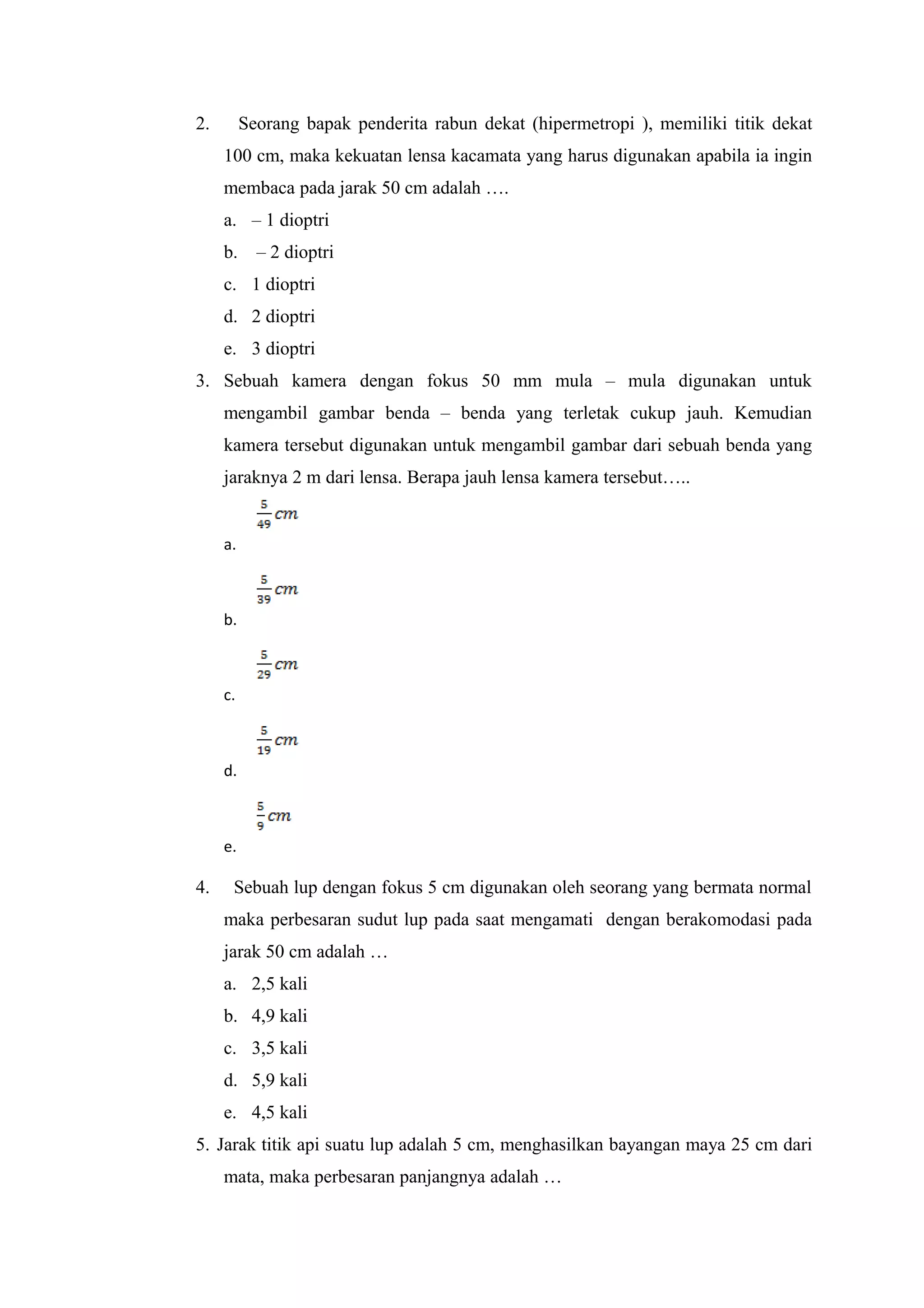 Lembar kerja siswa alat-alat optik | DOC