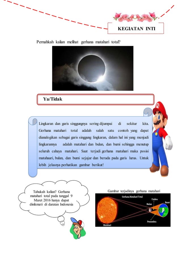 LEMBAR KERJA SISWA MATERI LINGKARAN | DOCX