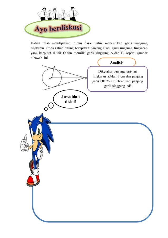 LEMBAR KERJA SISWA MATERI LINGKARAN | DOCX