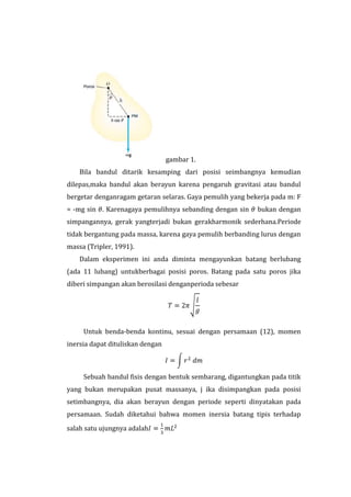 LKS ALat Peraga Bandul Fisis | DOCX