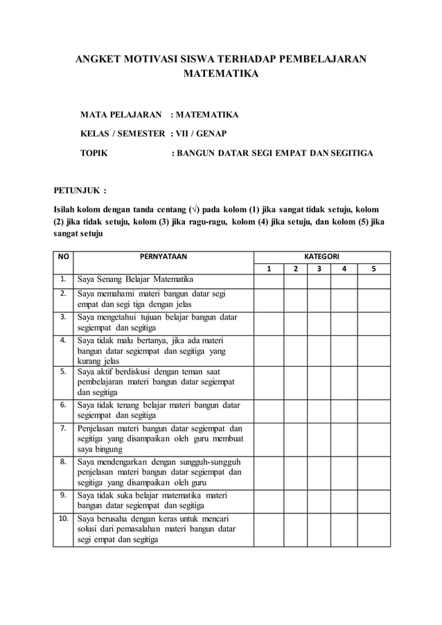Lembar observasi dan angket.anti antika.06081181520009 | DOCX