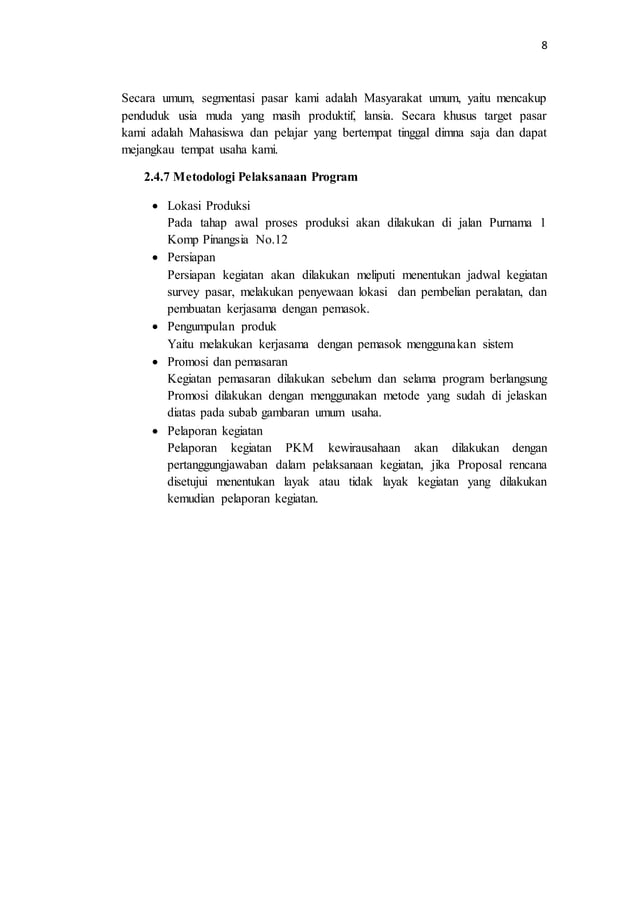 PROPOSAL PKM -SIMOK ( SINGKONG MONTOK ) | DOCX