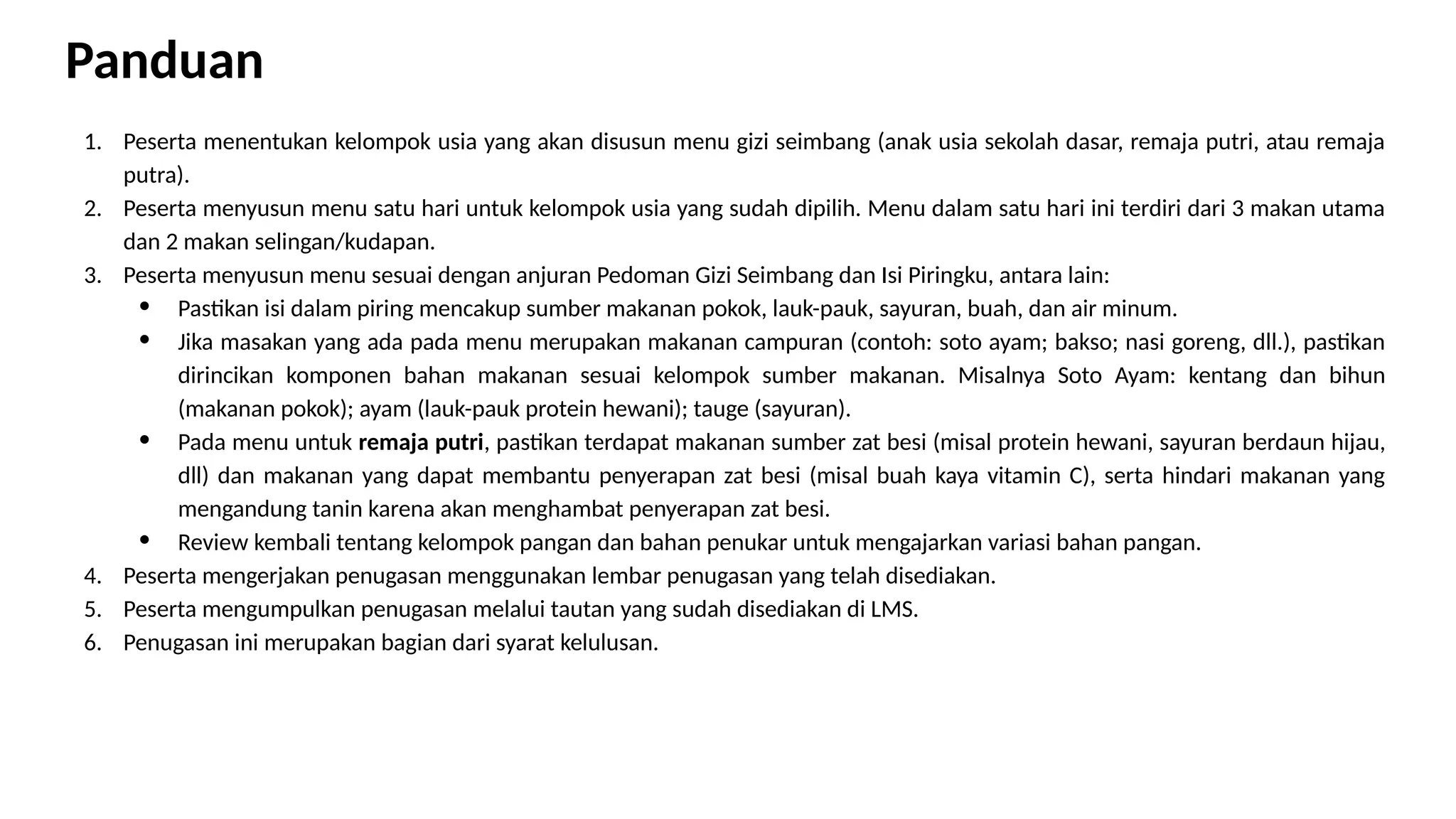 Lembar Penugasan 3 - Penyusunan Menu Gizi Seimbang.pptx