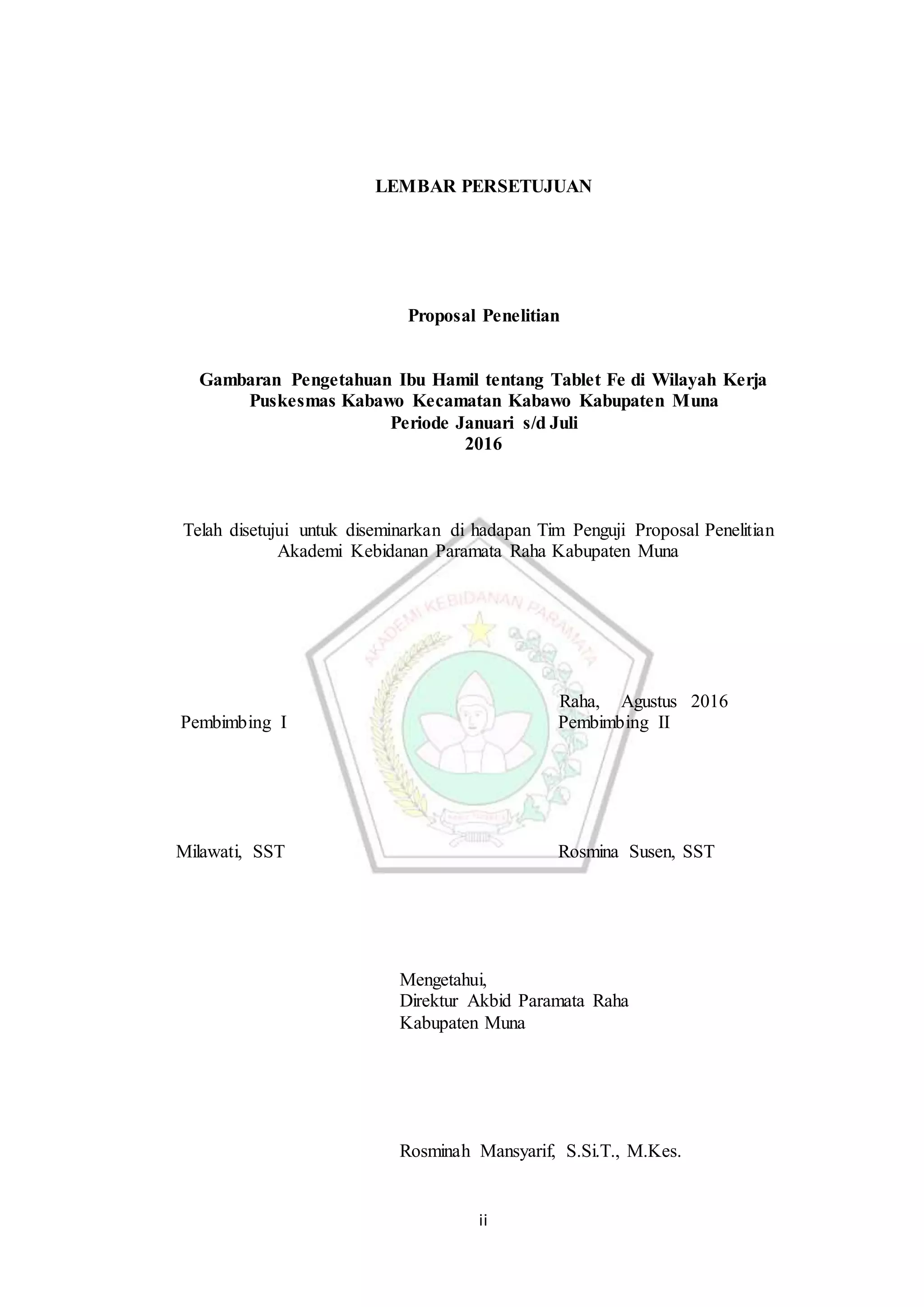 Lembar persetujuan proposal indah | DOCX