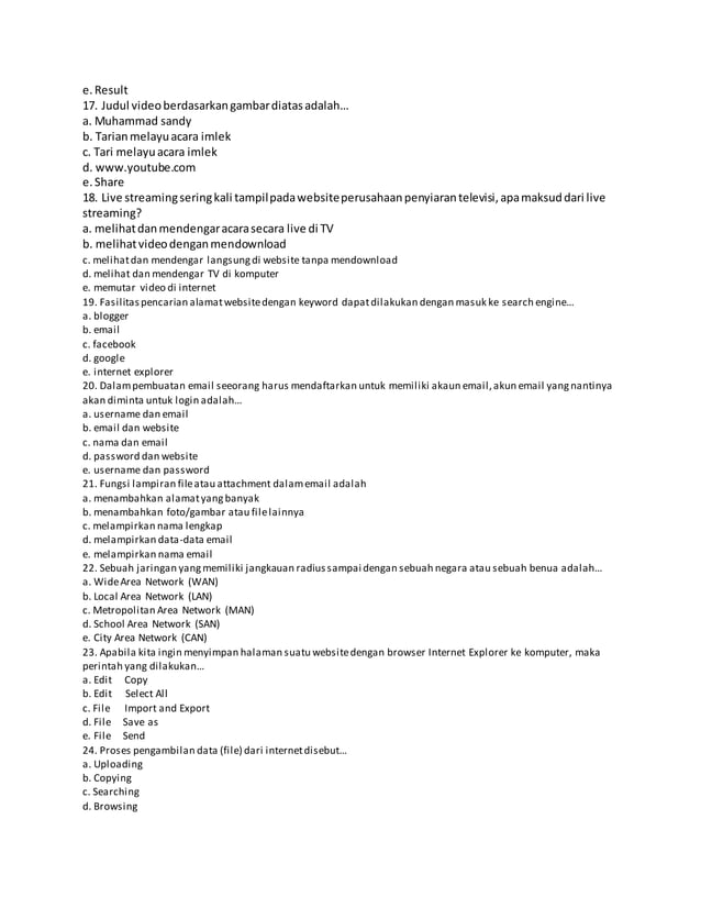 soal tik kelas XI | DOCX