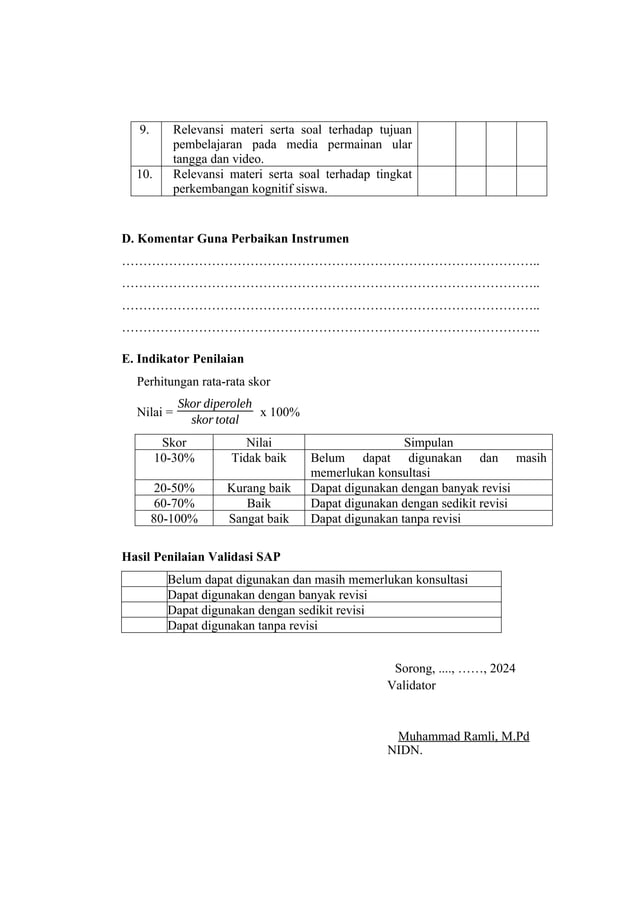 CONTOH LEMBAR VALIDASI AHLI DAN MEDIA.docx