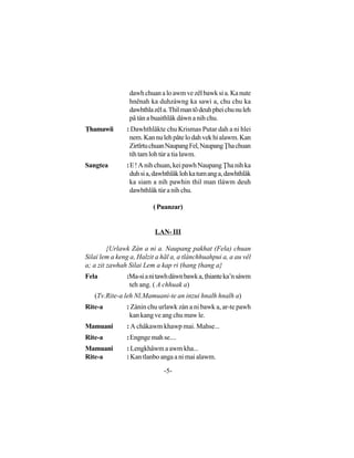 Lemchan TãWi Ngaituah Chiang Teh ( Pre Christmas Drama ) | PDF