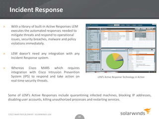 What is your alternative to Cisco MARS? | PPTX