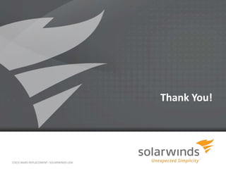 What is your alternative to Cisco MARS? | PPTX