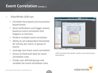 What is your alternative to Cisco MARS? | PPTX