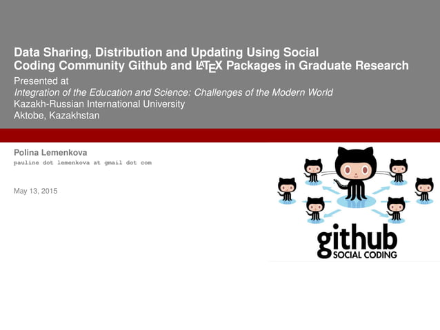 Data Sharing Distribution And Updating Using Social Coding Community