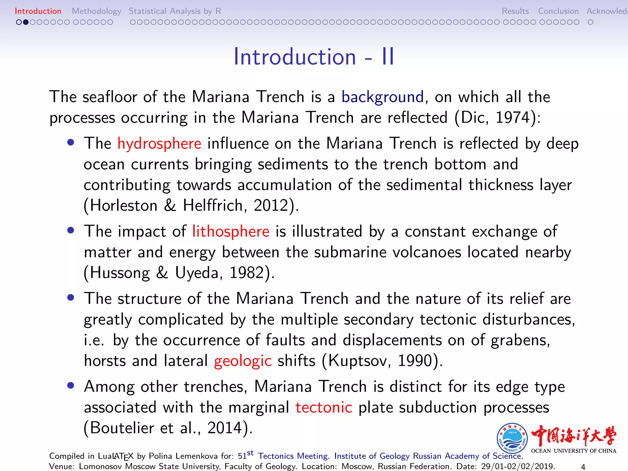 Scatterplot Matrices of the Geomorphic Structure of the Mariana Trench ...