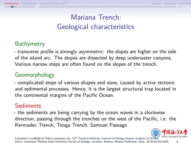 Scatterplot Matrices of the Geomorphic Structure of the Mariana Trench ...