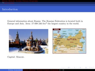 Russia, Moscow: Society, Culture, Geography | PDF