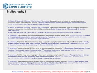 Modelling Landscape Changes and Detecting Land Cover Types by Means of ...