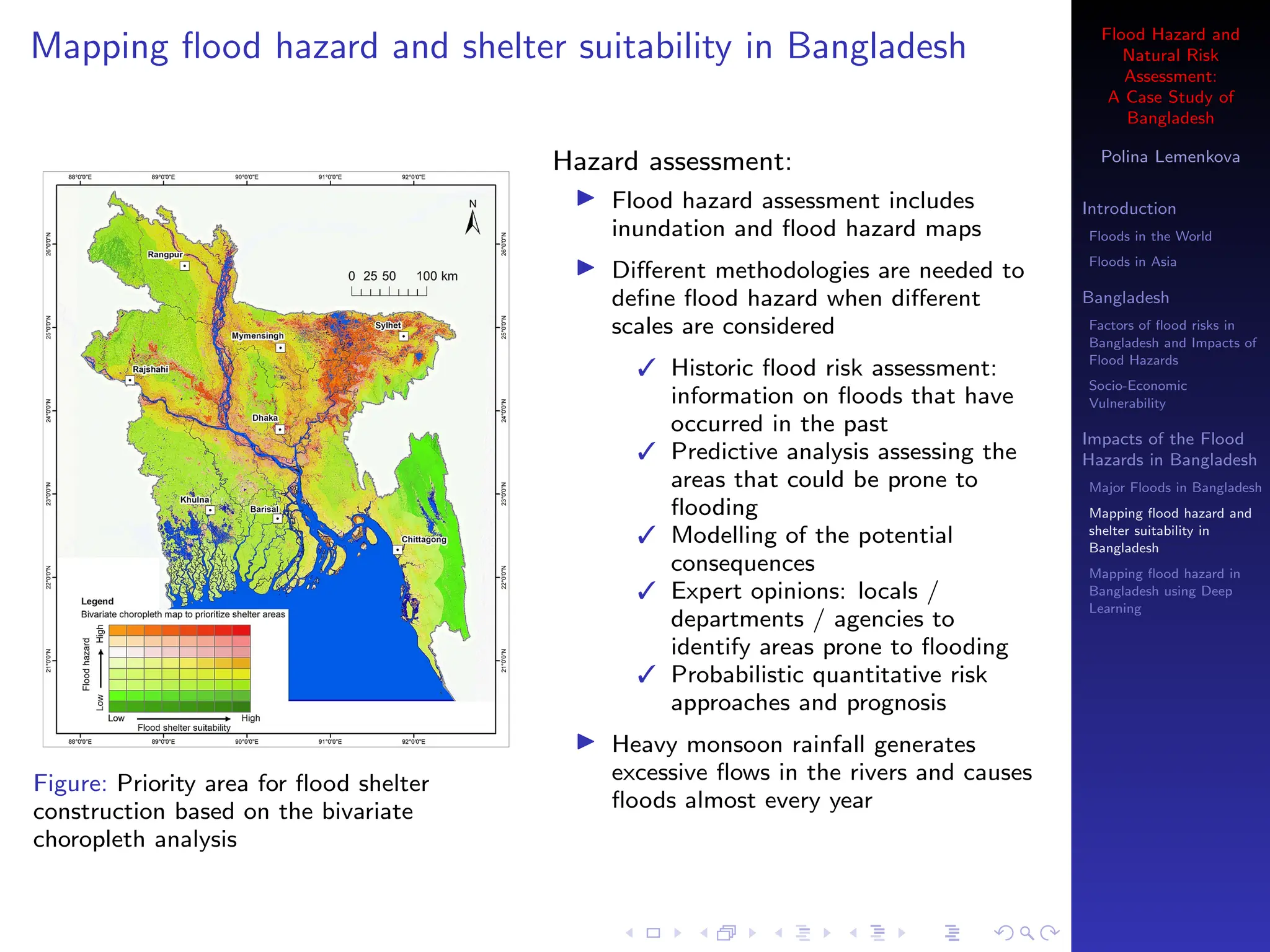 Flood Hazard and Natural Risk Assessment: A Case Study of Bangladesh | PPT