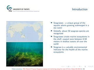Seagrass Mapping and Monitoring Along the Coasts of Crete, Greece | PPT