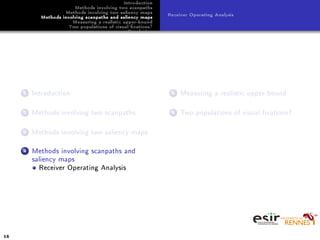 Methods for comparing scanpaths and saliency maps: strengths and weaknesses | PDF | Technology ...