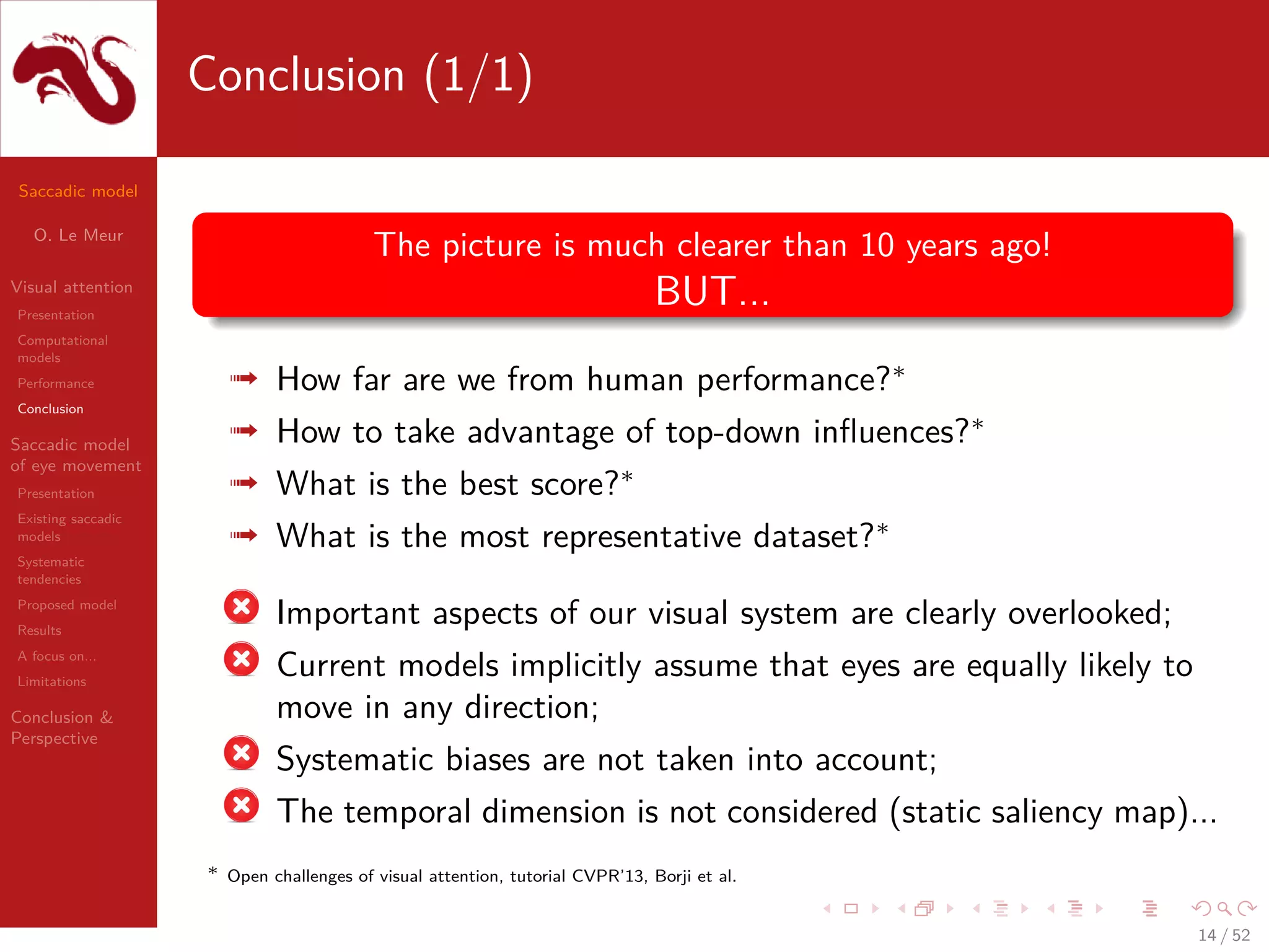 Saccadic model of eye movements for free-viewing condition | PDF
