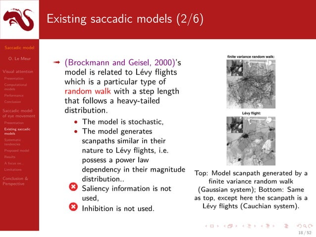 Saccadic model of eye movements for free-viewing condition | PPT