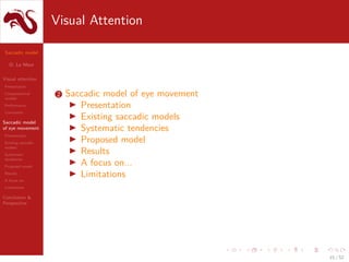 Saccadic model of eye movements for free-viewing condition | PPT