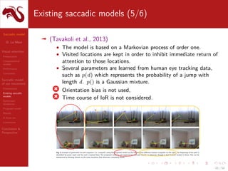 Saccadic model of eye movements for free-viewing condition | PPT