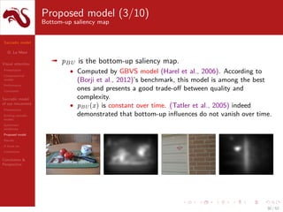 Saccadic model of eye movements for free-viewing condition | PPT