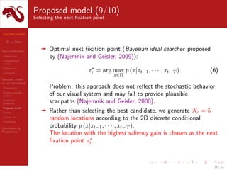 Saccadic model of eye movements for free-viewing condition | PPT