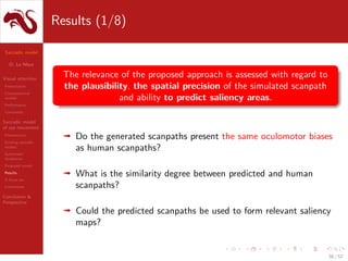 Saccadic model of eye movements for free-viewing condition | PPT
