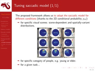 How saccadic models help predict where we look during a visual task? Application to visual ...