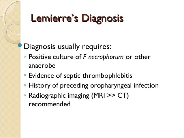 Lemierre's syndrome