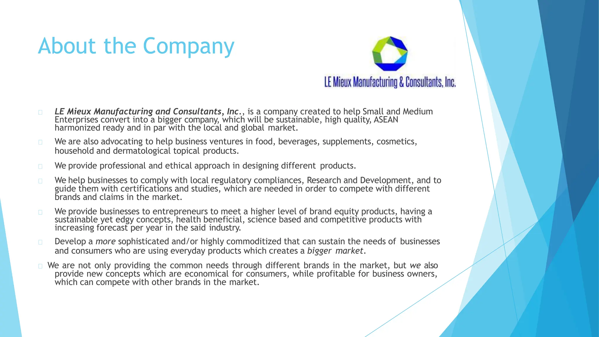 COMPANY Profile on Philippines company xx | PPTX