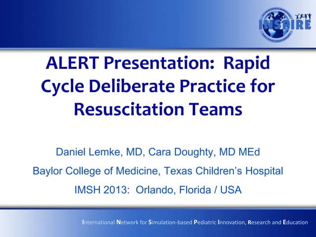 Rapid Cycle Deliberate Practice for Resuscitation Teams | PPT