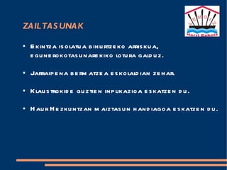 Lemoiz Portfolioren erabilera HHn. Ikasten ikasi | PPT