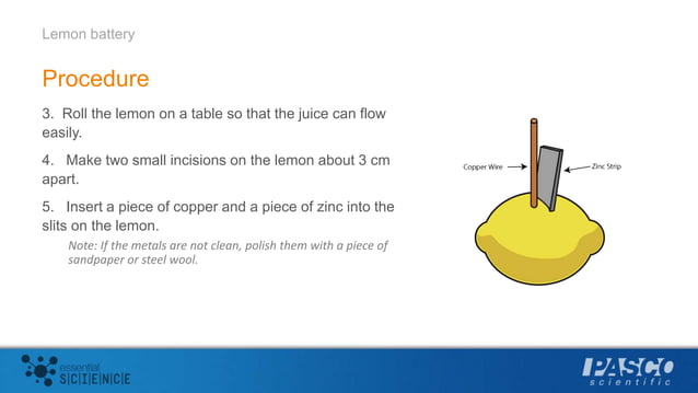 lemon-battery.pptx | Chemistry | Science