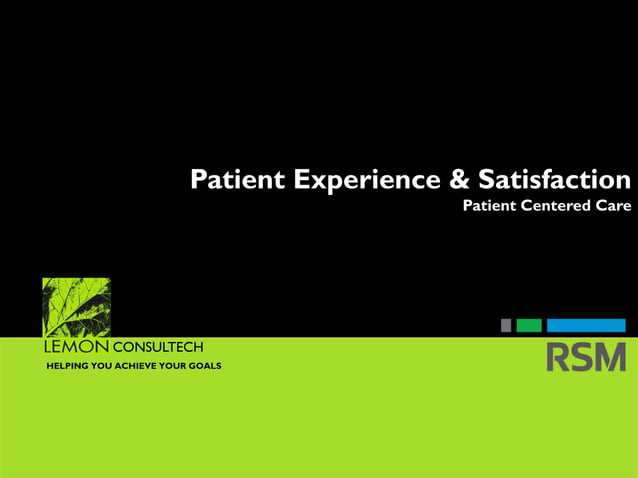 Lemon-RSM Presentation On Quality & Safety In Healthcare | PDF