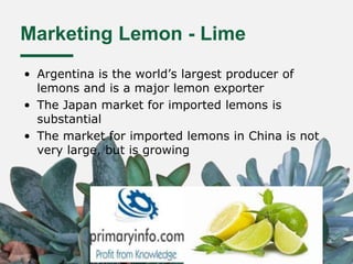 Lemon trade-opportunities | PPTX