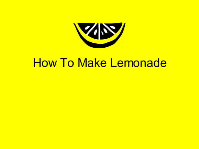 Lemonade | PPT | Food & Drink