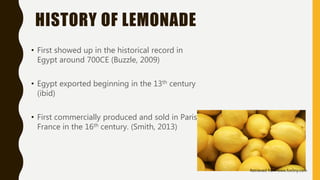 Lemonade | PPTX | Food & Drink