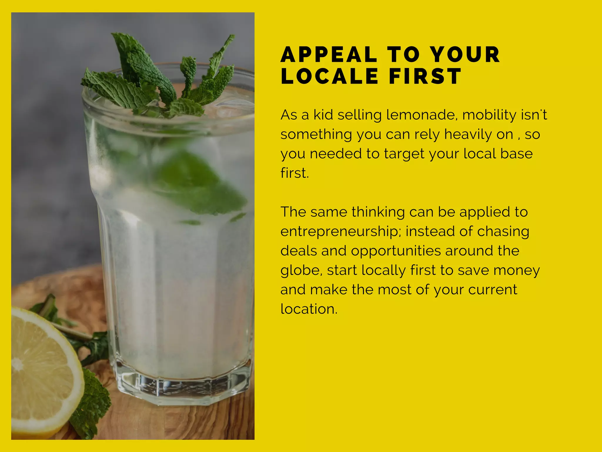 Lessons in Entrepreneurship from a Lemonade Stand | PPT