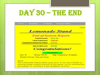 Lemonade stand | PPTX