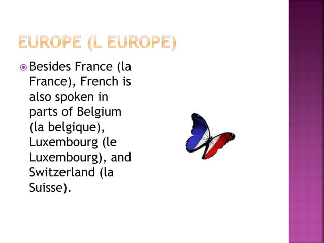 Le monde francophone | PPTX | Africa Travel | Travel Locations